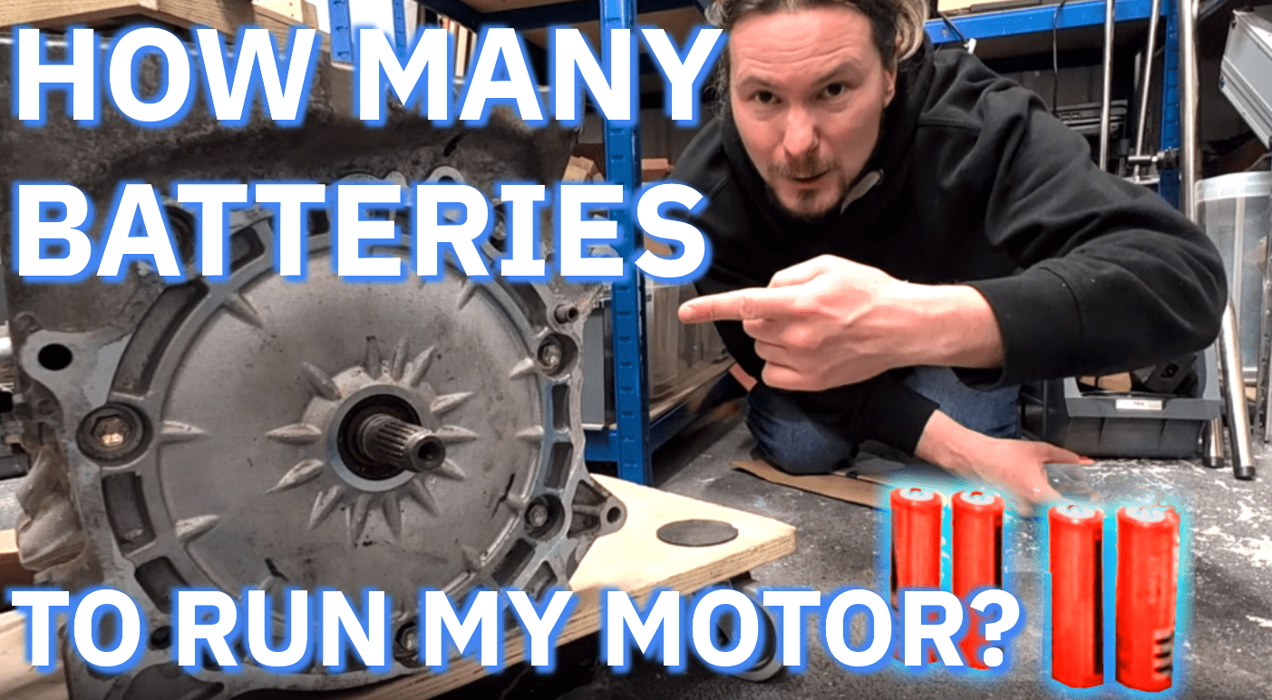 How many batteries do you need to run your motor?